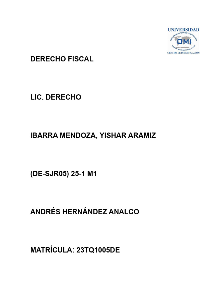 Act4 (DerechoFiscal) Andres | PDF