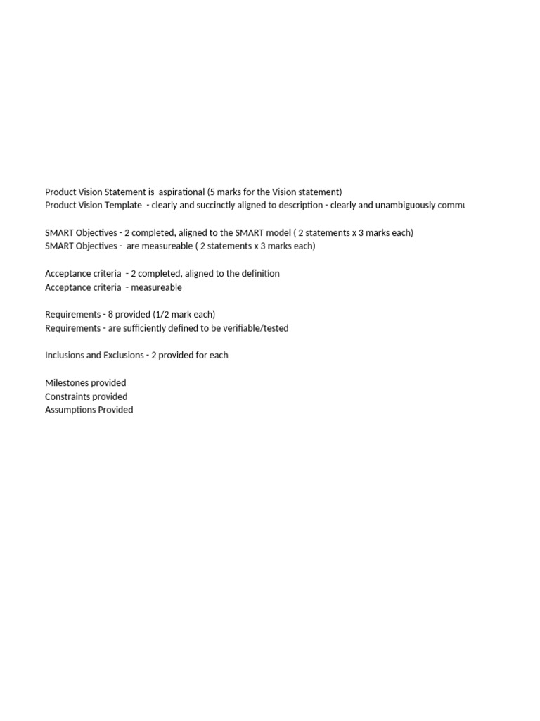 Week 8 - Rubric - SCope Statement | PDF