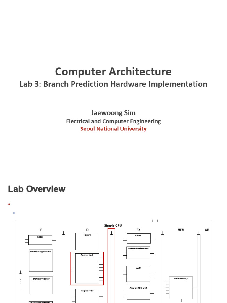 Lab3 Branch Prediction Hardware | PDF | Digital Electronics | Computer Hardware