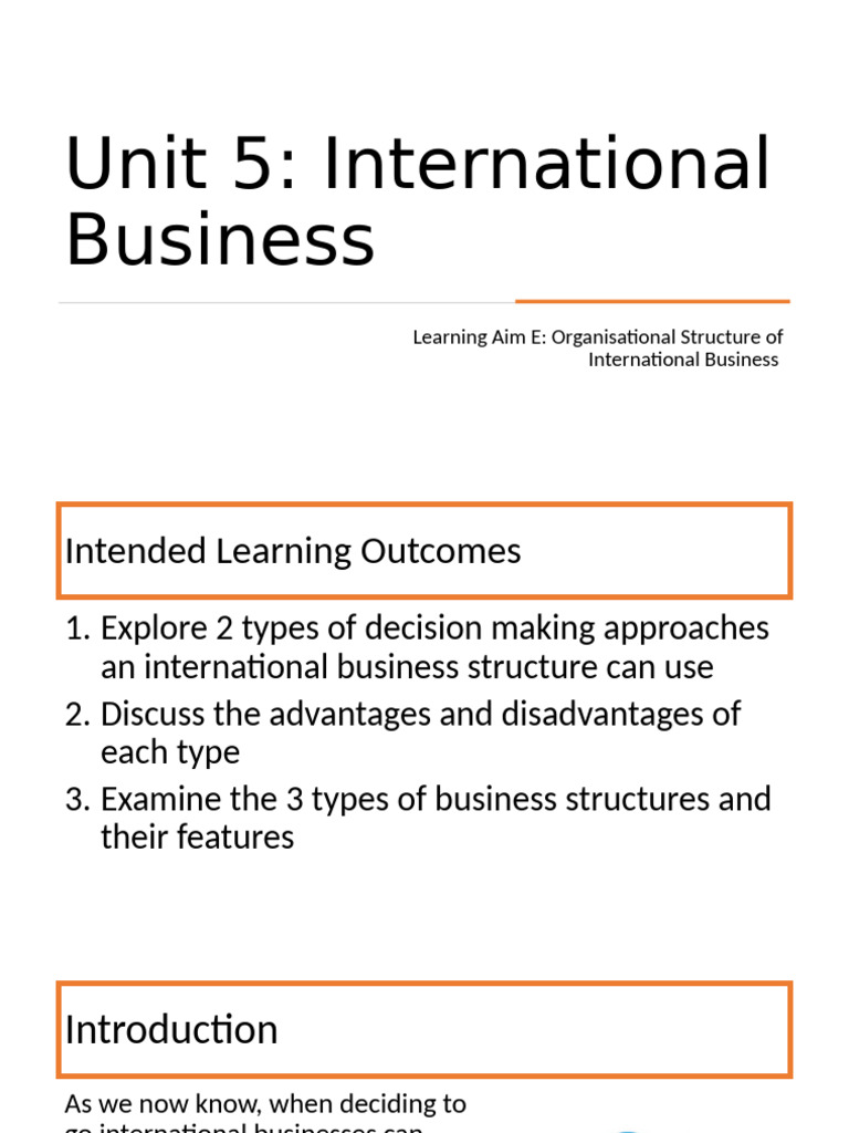 International Business Structures | PDF | Decision Making | Cognition