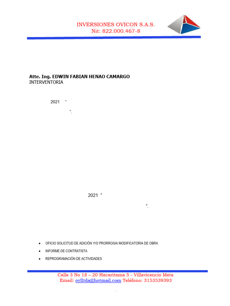 Modificación y Prórroga Contrato VIP San Juanito | PDF