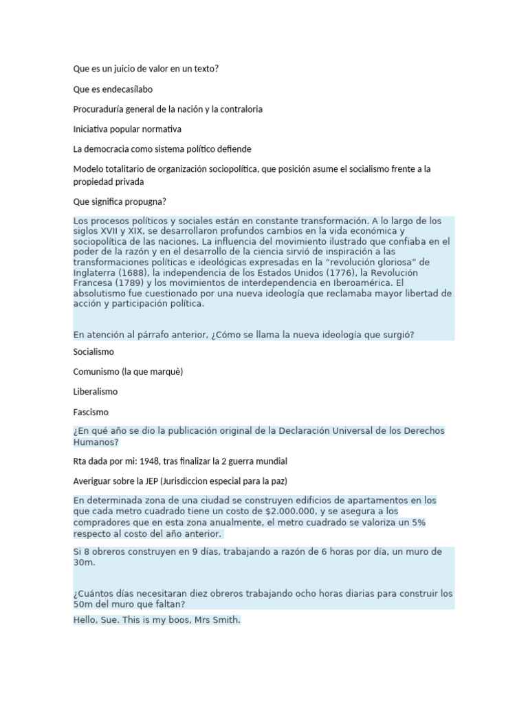 preguntas simulacro de prueba saber pro | PDF