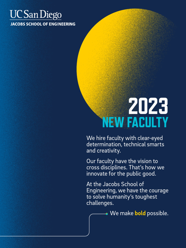 UCSD JSoE 2023 New Hires | PDF | Engineering | Machine Learning