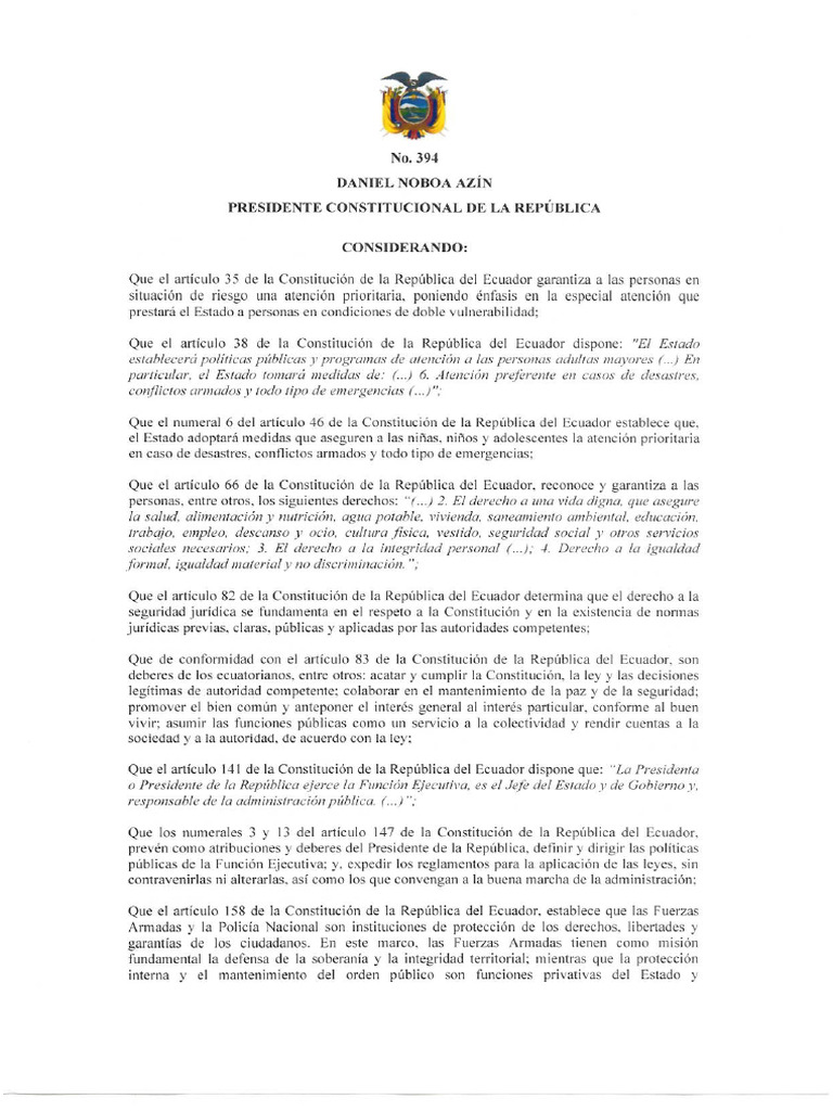 Decreto - Ejecutivo - No - 394 - REGLAMENTO LOGIRD | PDF