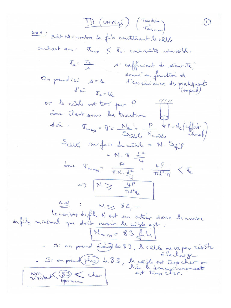 TD RDM Corréction | PDF