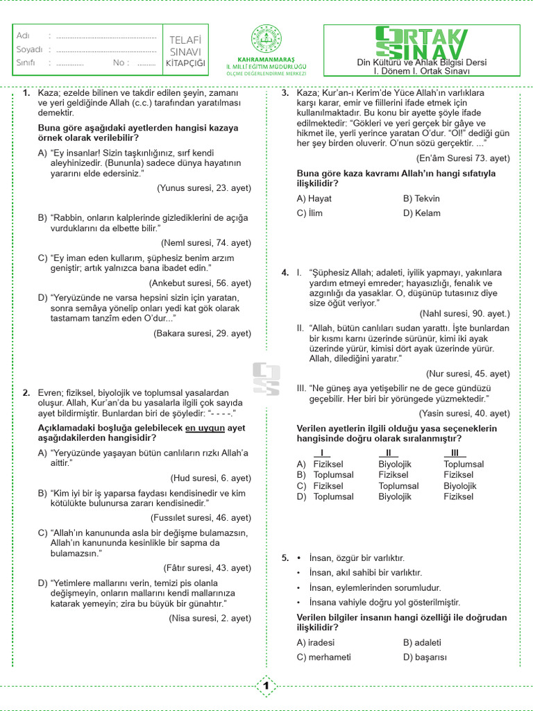 Din Kulturu Telafi | PDF