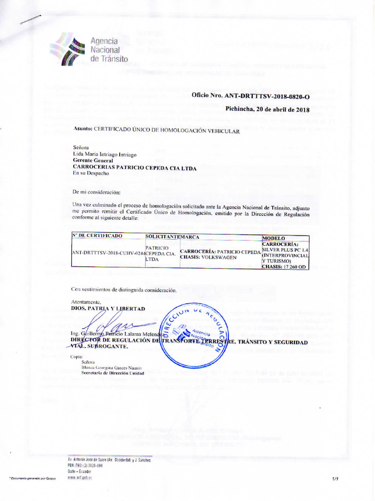 Homologacion Completa | PDF