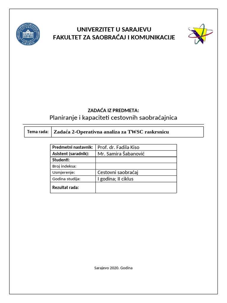 Primjer Zadace | PDF