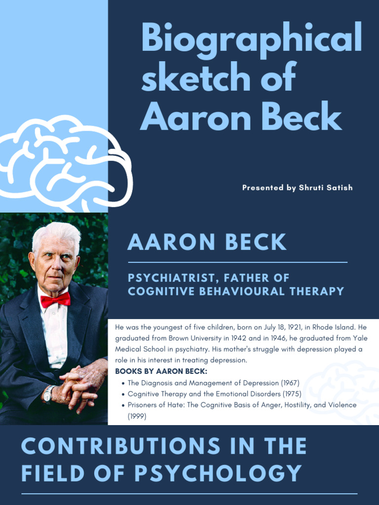 Aaron Beck CBT | PDF | Major Depressive Disorder | Cognitive Behavioral ...