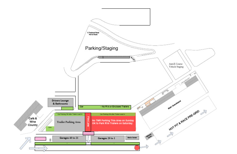 Sears Point Paddock Parking Map With CFRA | PDF | Motorsport | Auto Races