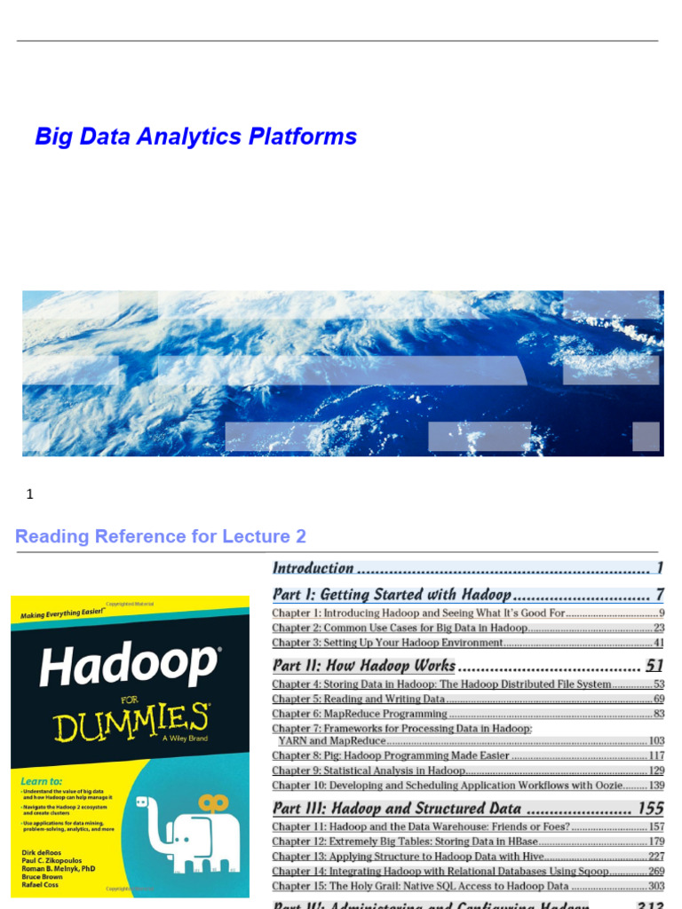 Lecture 2 | PDF | Apache Hadoop | Apache Spark