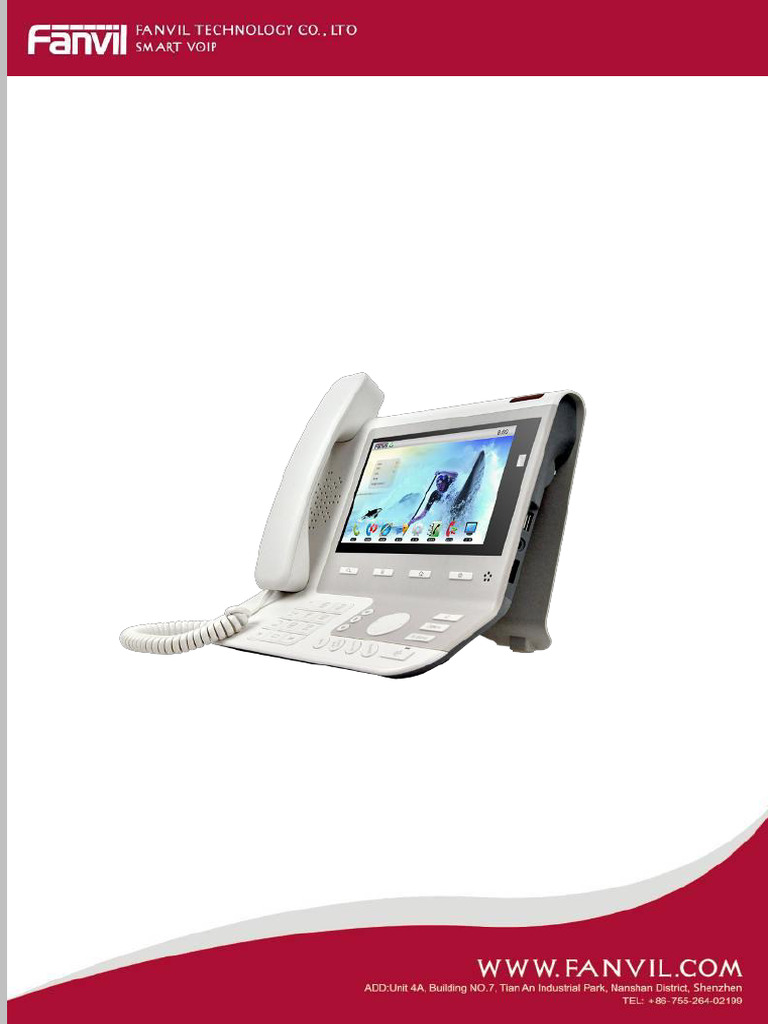 fanvil-d800 | PDF | Ip Address | Computer Network