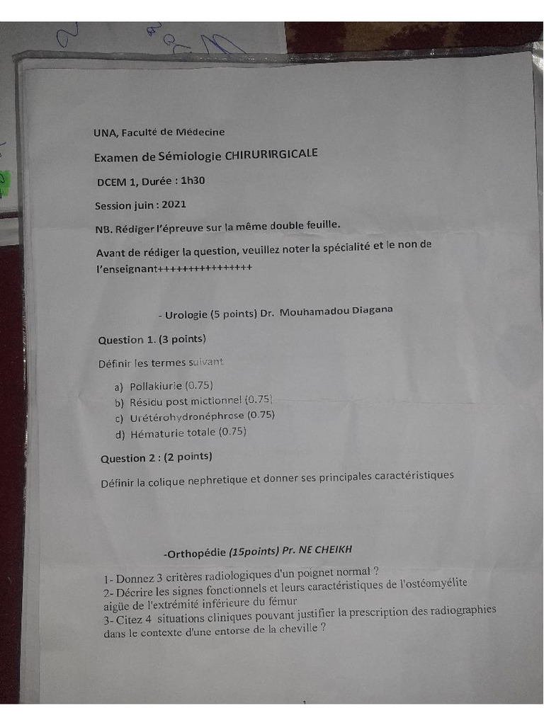 exam semio s2 2021 | PDF