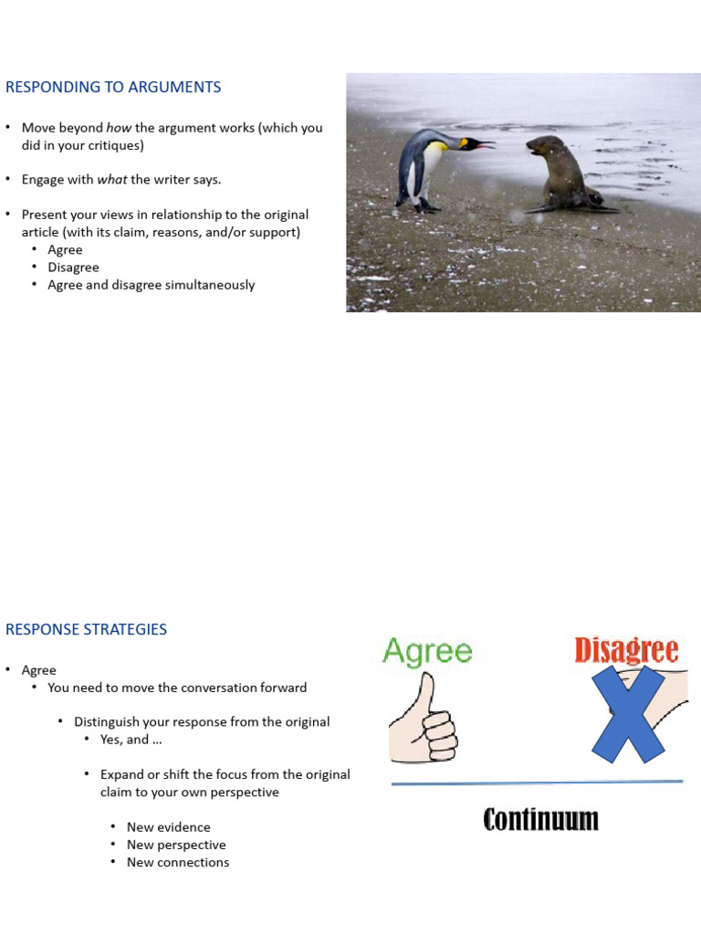 2024-10-24 Responding To Arguments Part 3 (Response Essay Format) | PDF ...