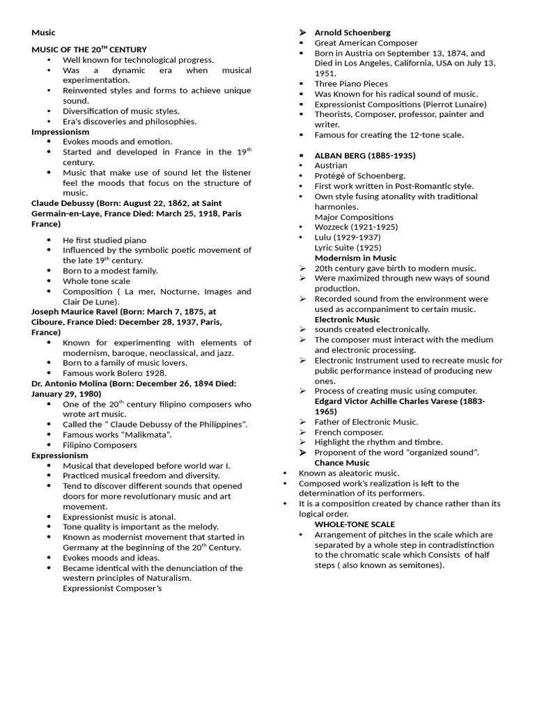 Reviewer Handouts | PDF | Cubism | Pablo Picasso