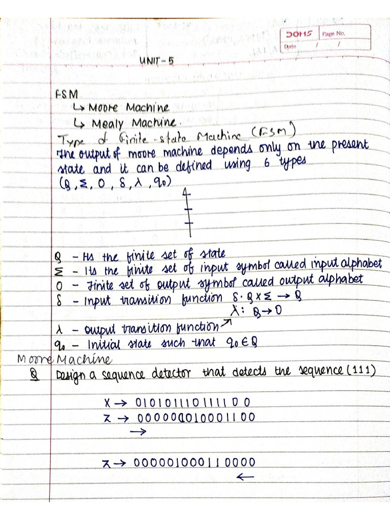 Moore FSM | PDF