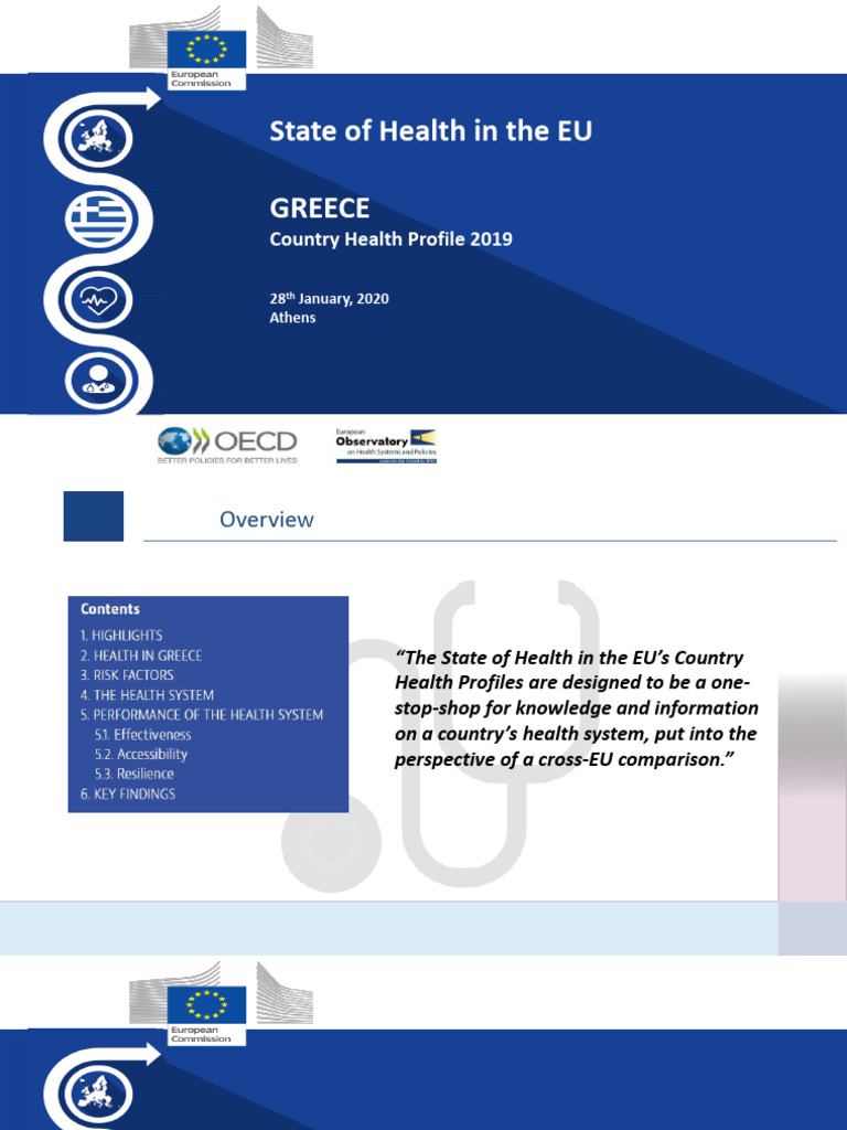 Greece Country Health Profiles 2019 Launch Presentation | PDF | Cancer ...