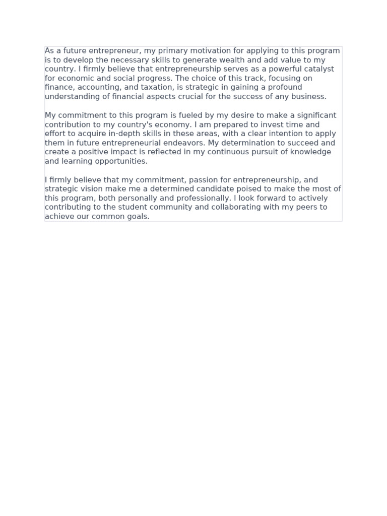 As A Future Entrepreneur | PDF