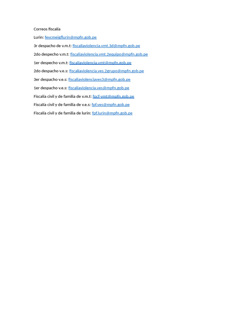 Correos Fiscalía 2024 | PDF