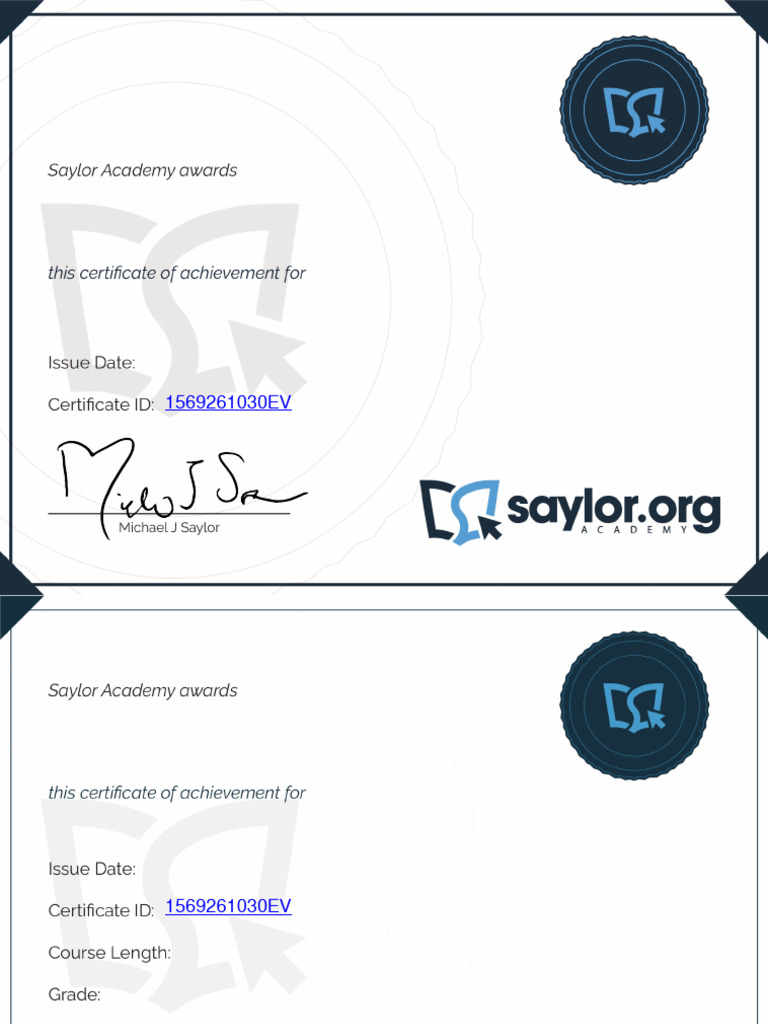 Certificate Entrep | PDF