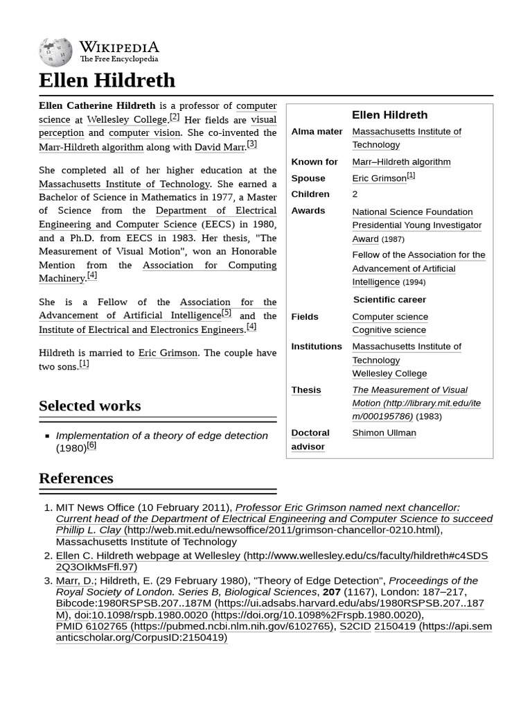 Ellen_Hildreth | PDF | Cognitive Science | Computing