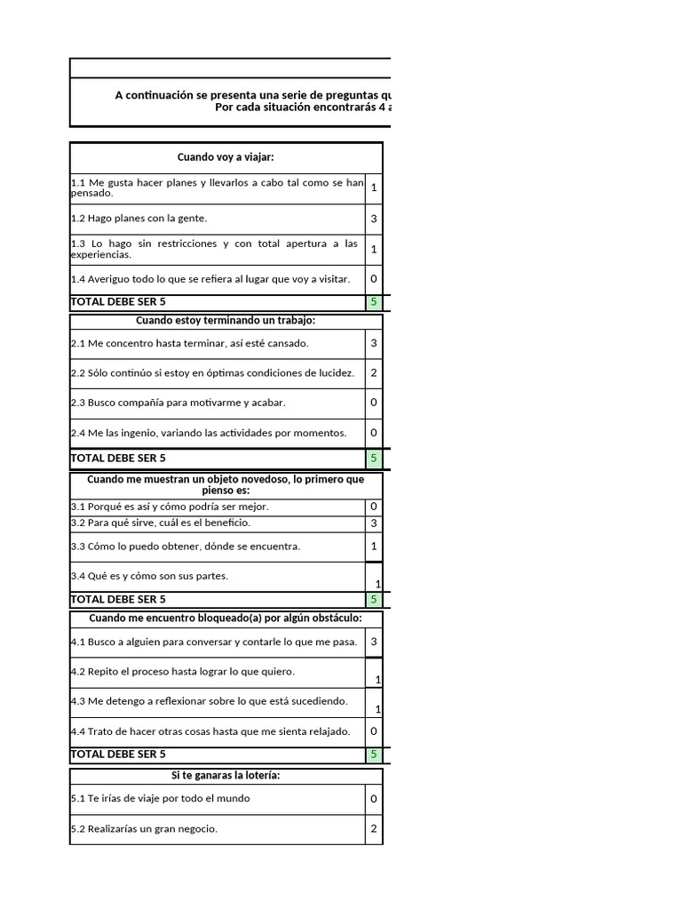 Test Ned Hermann | PDF | Cognición | Conceptos psicologicos