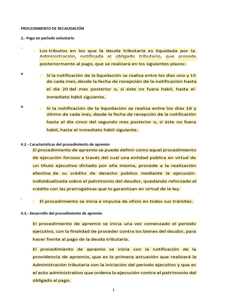 Recaudación | PDF | Pagos | Liquidación
