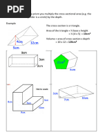 Volume of Prisms Exam Questions | PDF | Volume | Geometry
