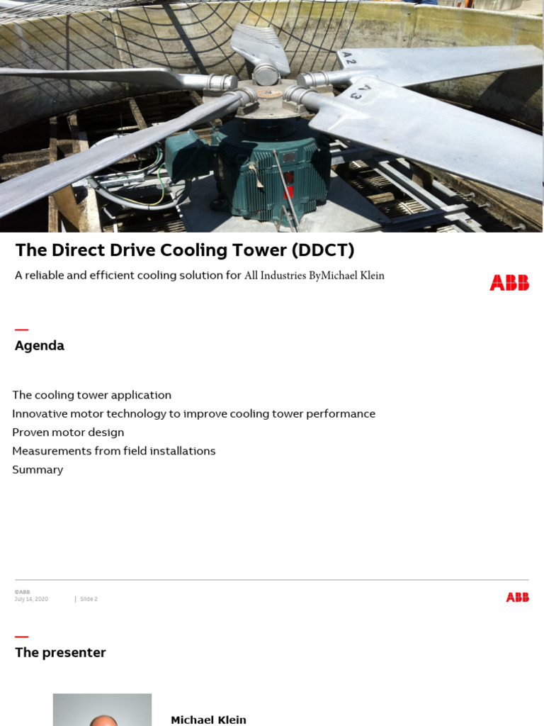 The Direct Drive Cooling Tower Fan Motor Drives | PDF | Electric Motor ...