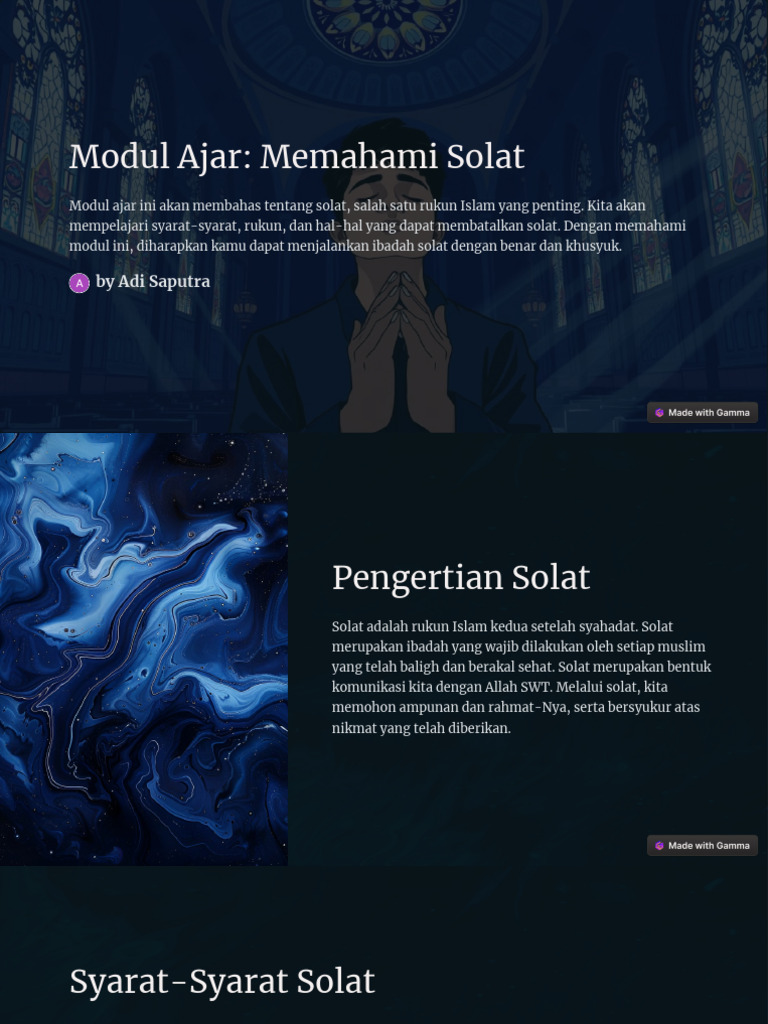 Modul Ajar Memahami Solat | PDF