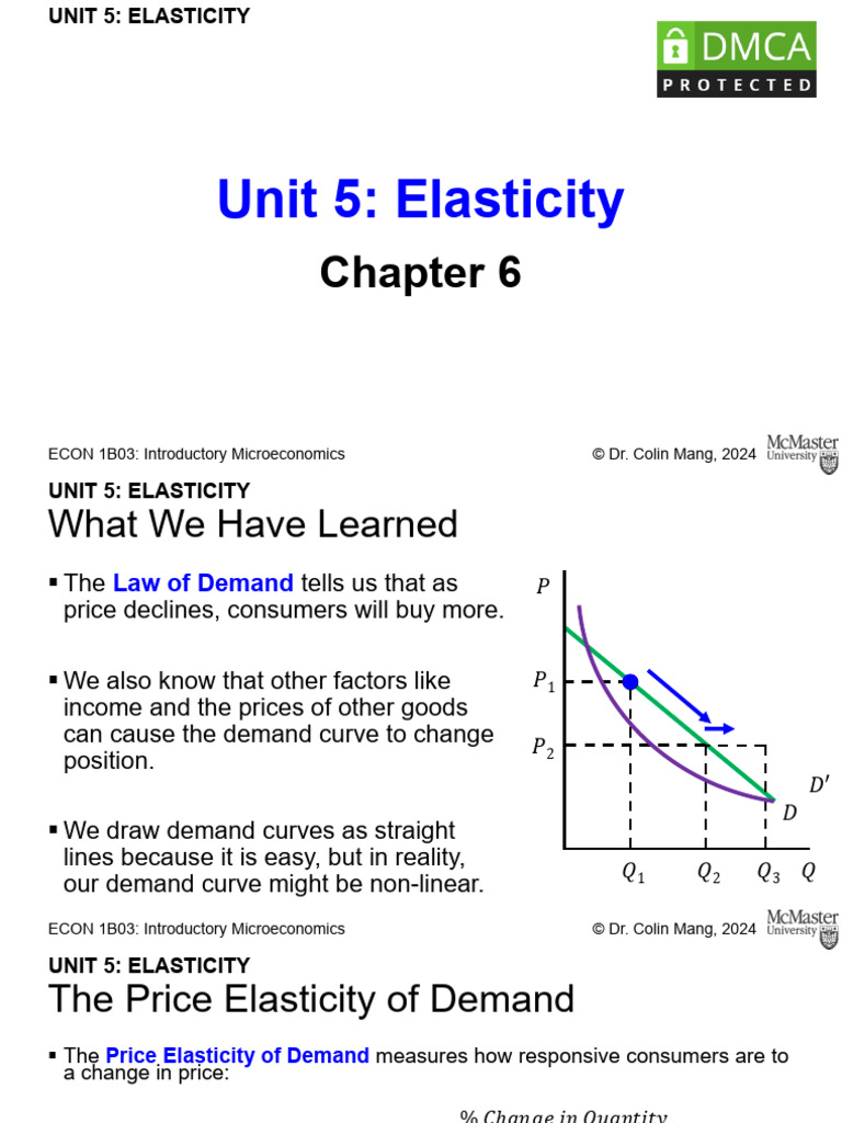 Understanding Price Elasticity in Economics | PDF | Elasticity ...