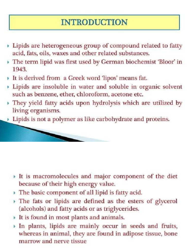 Classification of Lipid | PDF | Ester | Biophysics