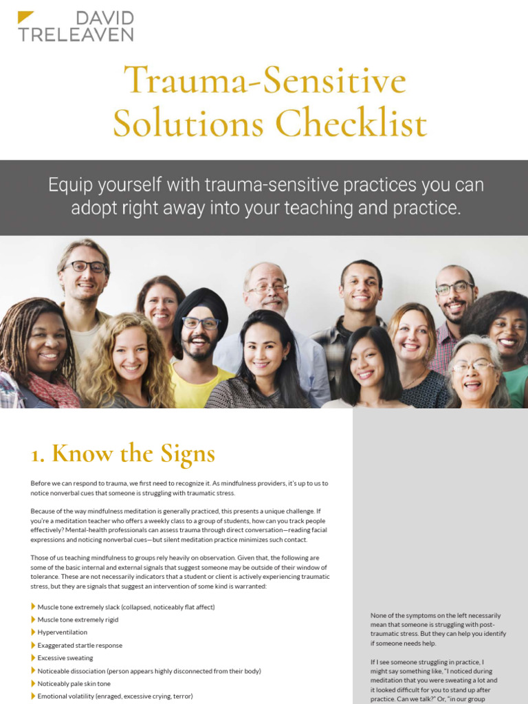 Trauma-Informed Mindfulness Practices | PDF | Psychological Trauma ...