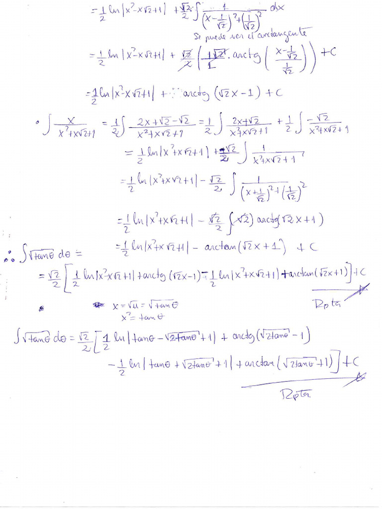Ejrcicio de Calculo Integrales 5 | PDF