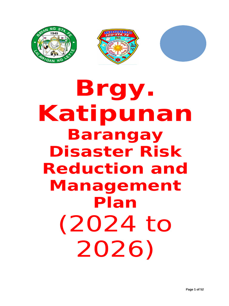 BDRRMP Katipunan | PDF