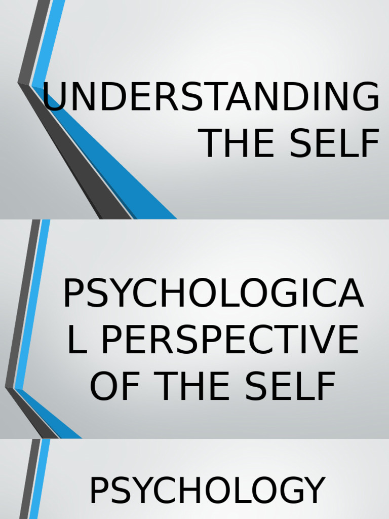 Understanding The Self Lesson 4 1 | PDF | Self | Id