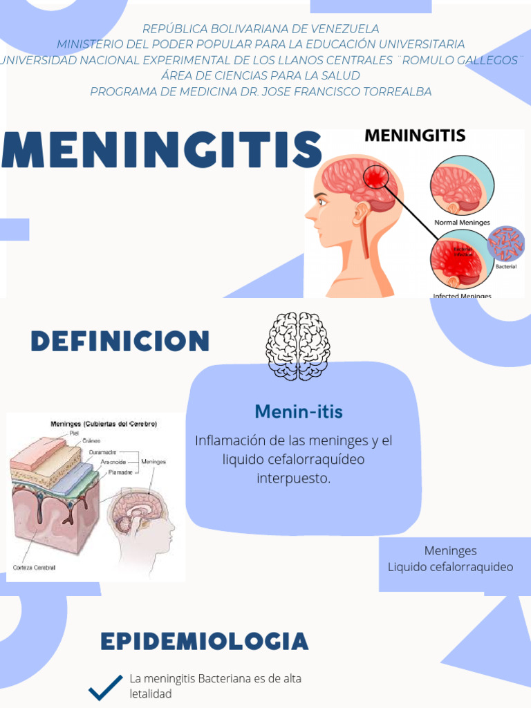 Meningitis: Definición, Causas y Tratamiento | PDF | Meningitis ...