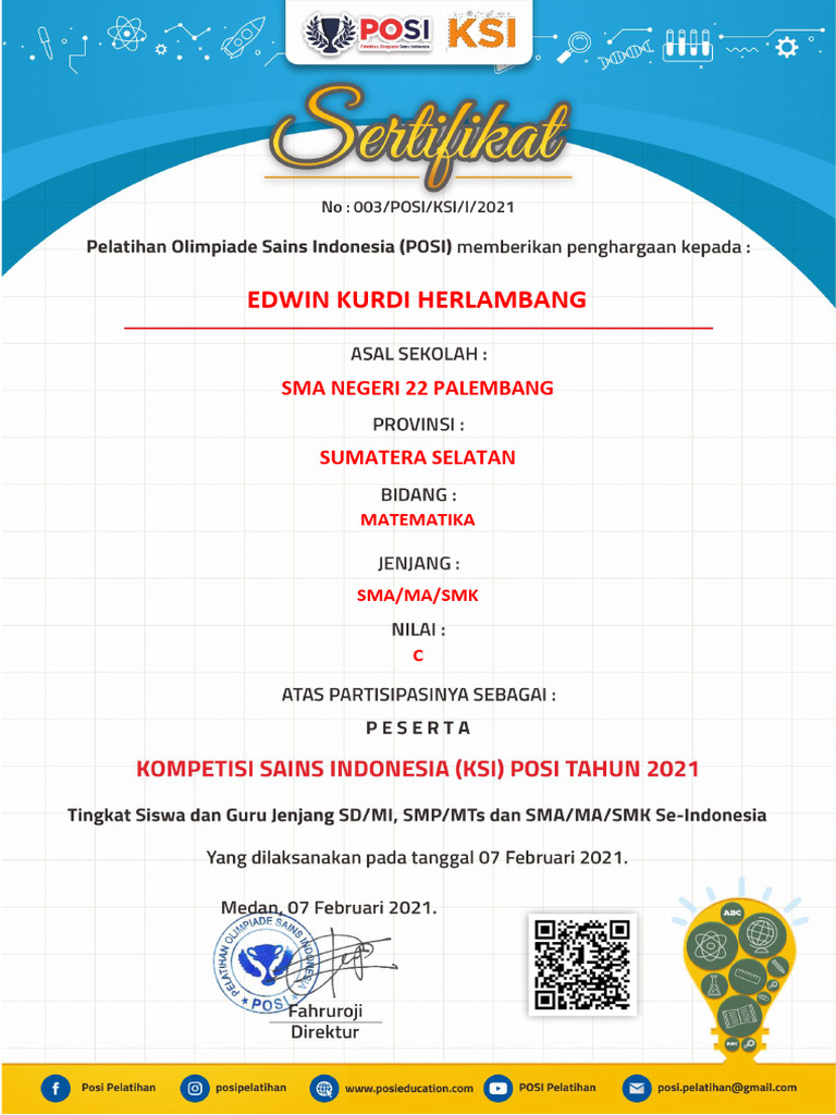 Sertifikat Ksi | PDF