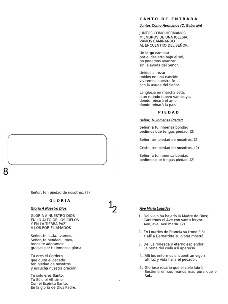 Cantos 2 | PDF | eucaristía | Vida eterna (cristianismo)