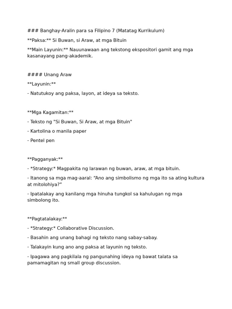 Banghay | PDF
