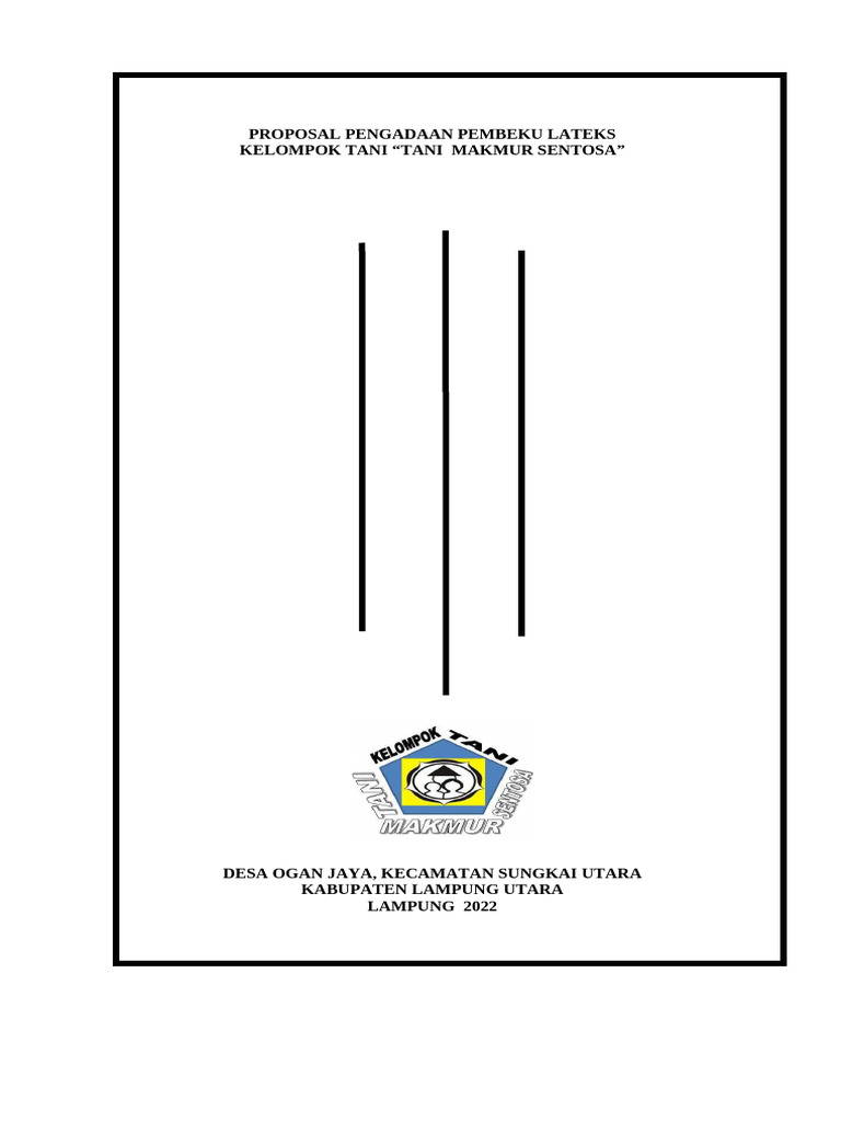 Proposal Pembeku Karet Tani Makmur Sentosa | PDF
