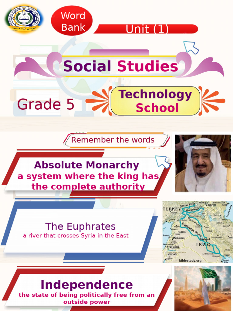 Grade 5 Social Studies Vocabulary Guide | PDF | Arabian Peninsula ...