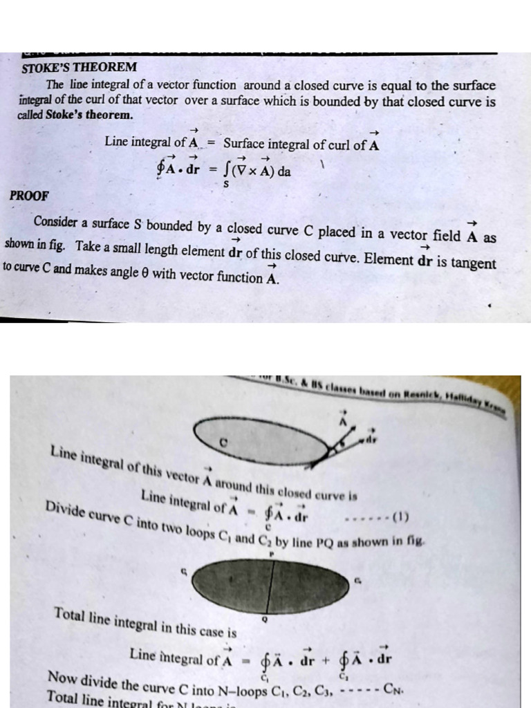 Stokes Theorem... | PDF