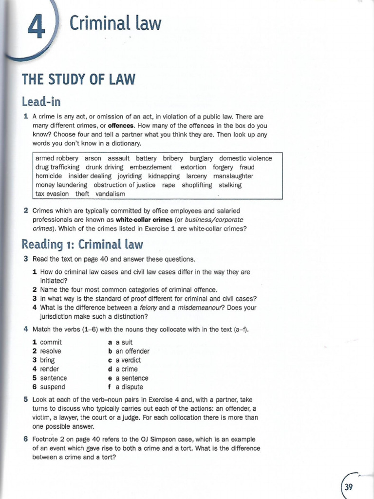 Criminal Law - Class Material | PDF