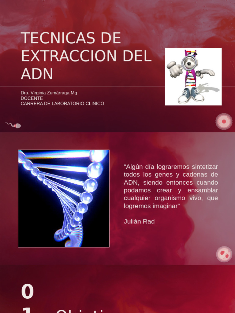 Tema 7 Tecnicas de Extraccion Del Adn | PDF | Adn | Biología Celular)