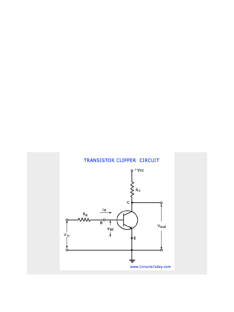 Transistor Clipping Circuits | PDF | Transistor | Electrical Network