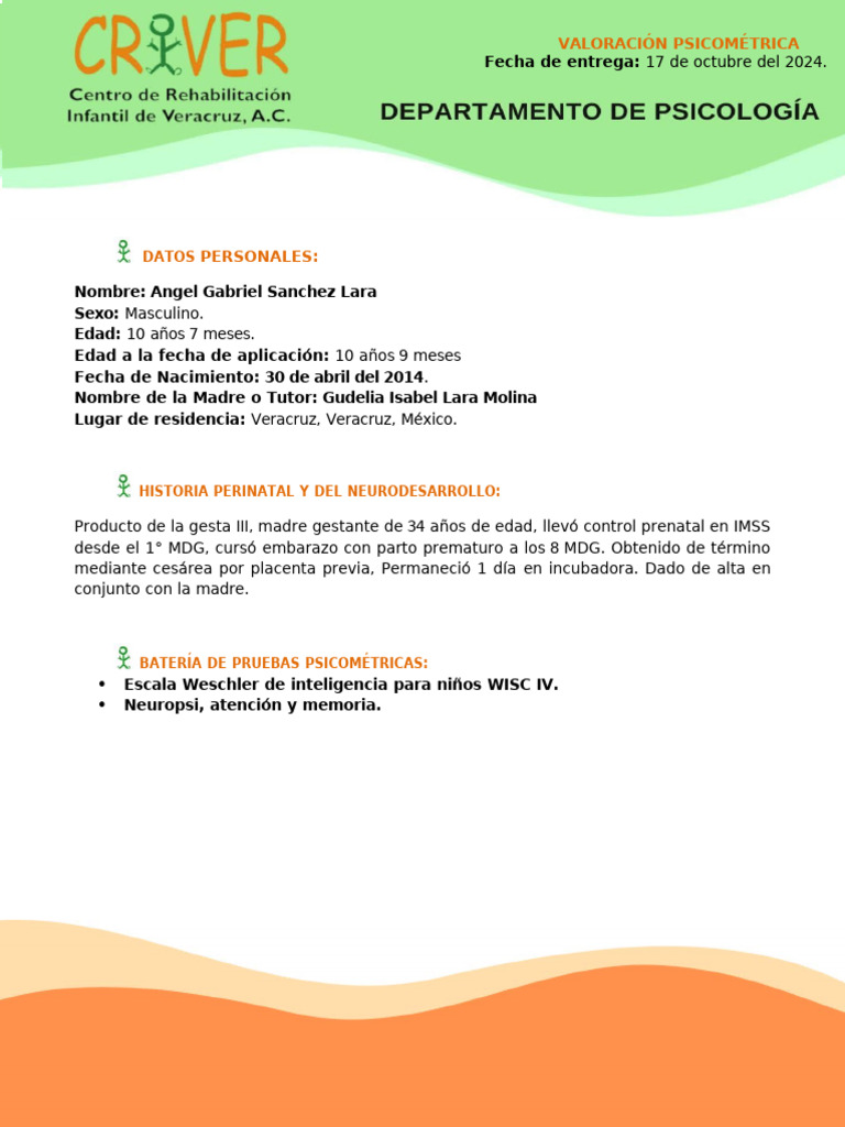 Reporte Final | PDF | Cociente de inteligencia | Memoria