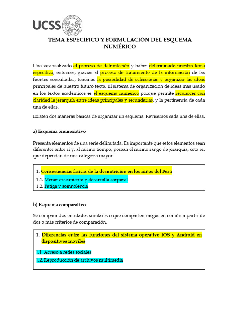 EL ESQUEMA NUMÉRICO | PDF | Tecnología de información y comunicaciones | Enseñando