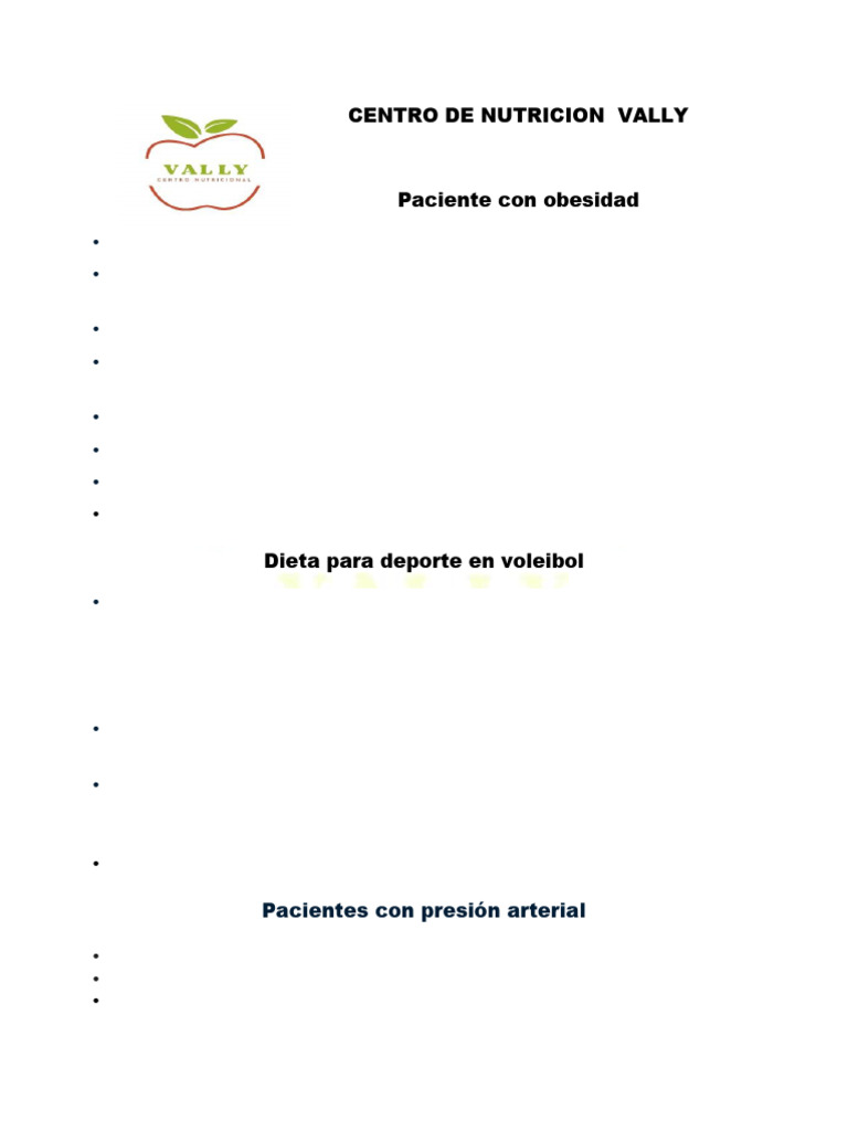 centro nutricional VALLY | PDF