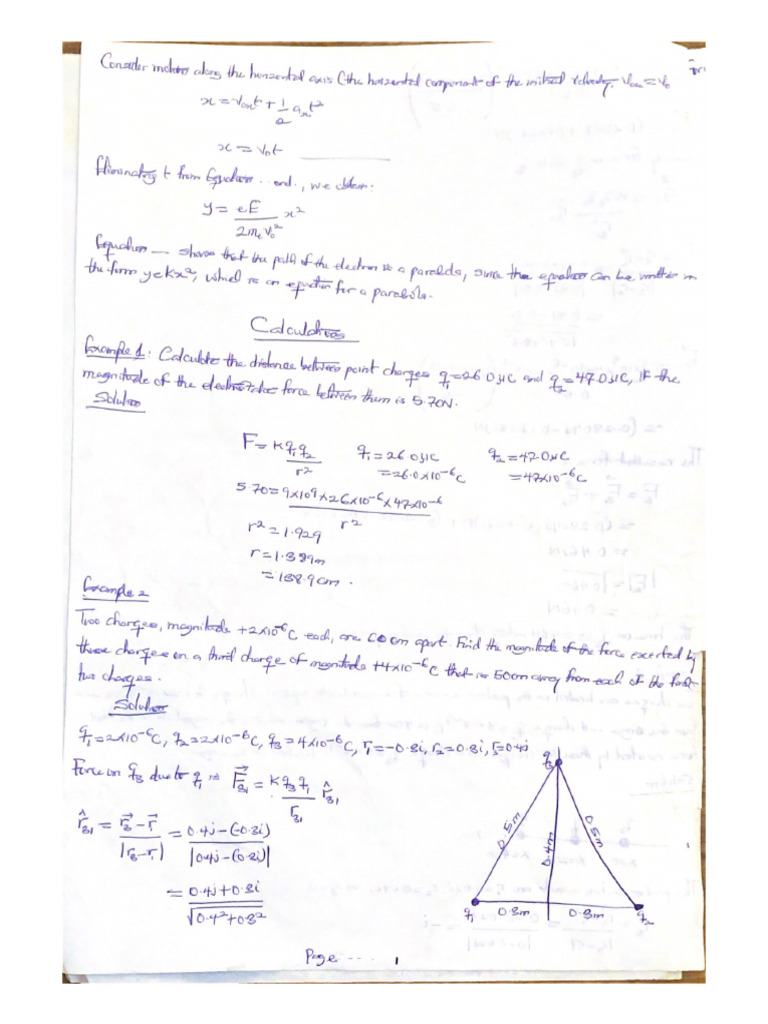 Phy 102 Calculation pdf | PDF